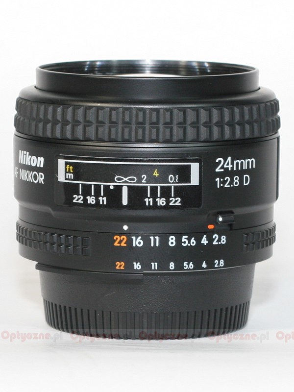 Nikon Nikkor AF 24 mm f/2.8D - lens review - LensTip.com